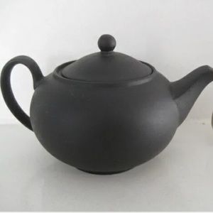 Wedgwood | Dining | Wedgwood Black Basalt Tea Set | Poshmark